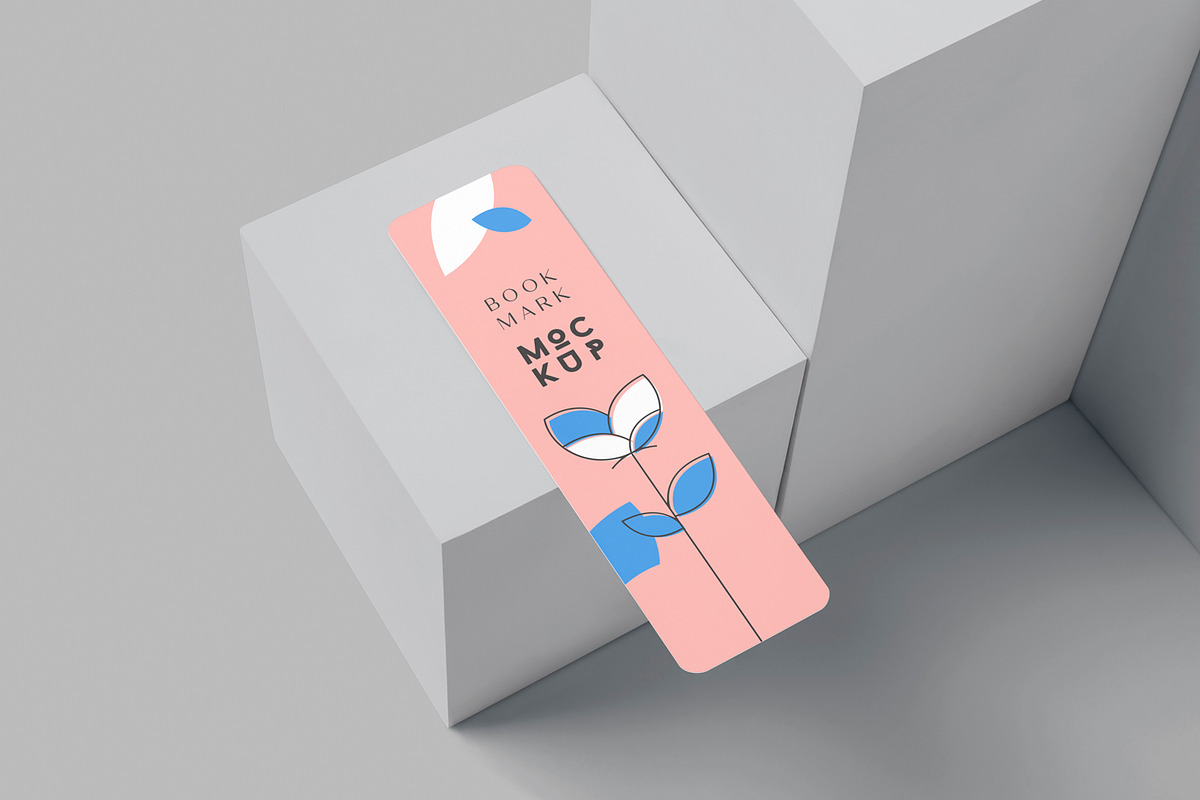 Rounded Corners Bookmark Mockups, a Books & Magazine Mockup by ...