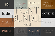 SALE! Font Bundle Vol.1 - 18 fonts, a Serif Font by Only Fonts ...