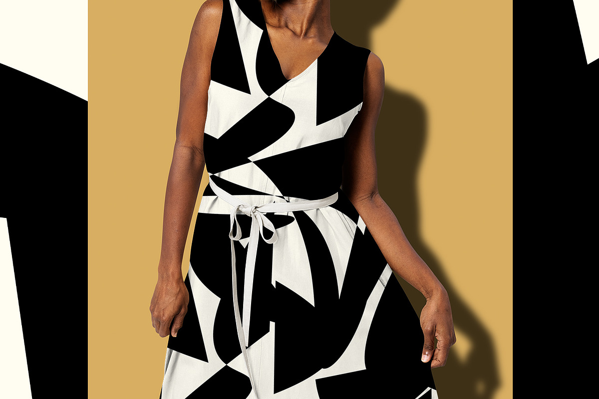 Black Figures, a Background Graphic by MalyskaStudio