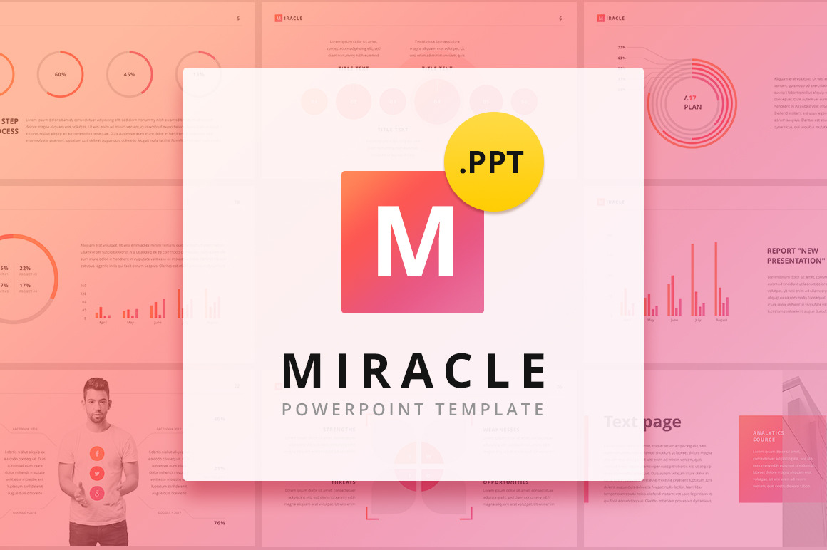 Miracle Modern PowerPoint Template, a Presentation Template by HiSlide.io