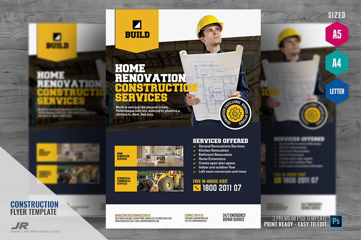 Home Builders Flyer | Flyer Templates ~ Creative Market