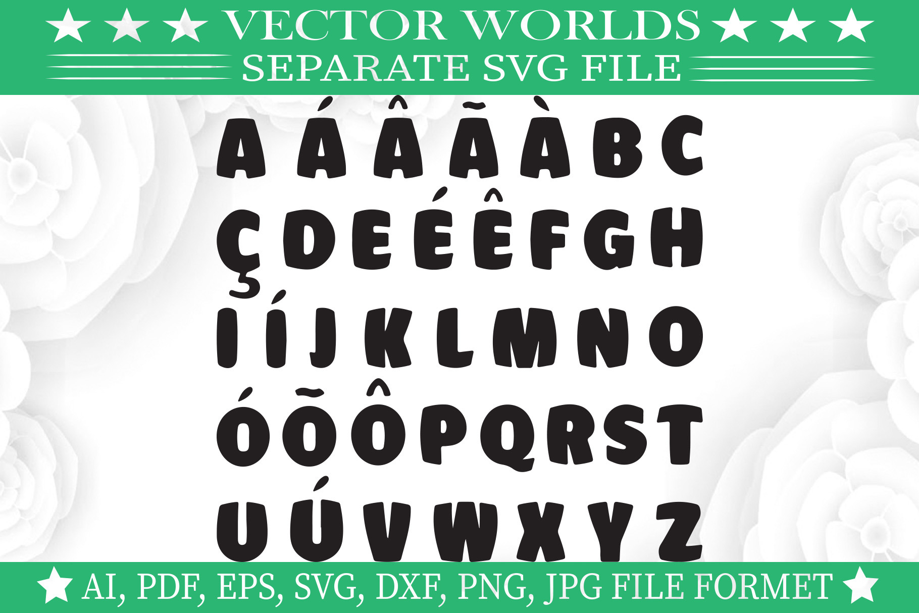 Portuguese Alphabet Svg, Latter Svg, an Object Graphic by VectorWorlds