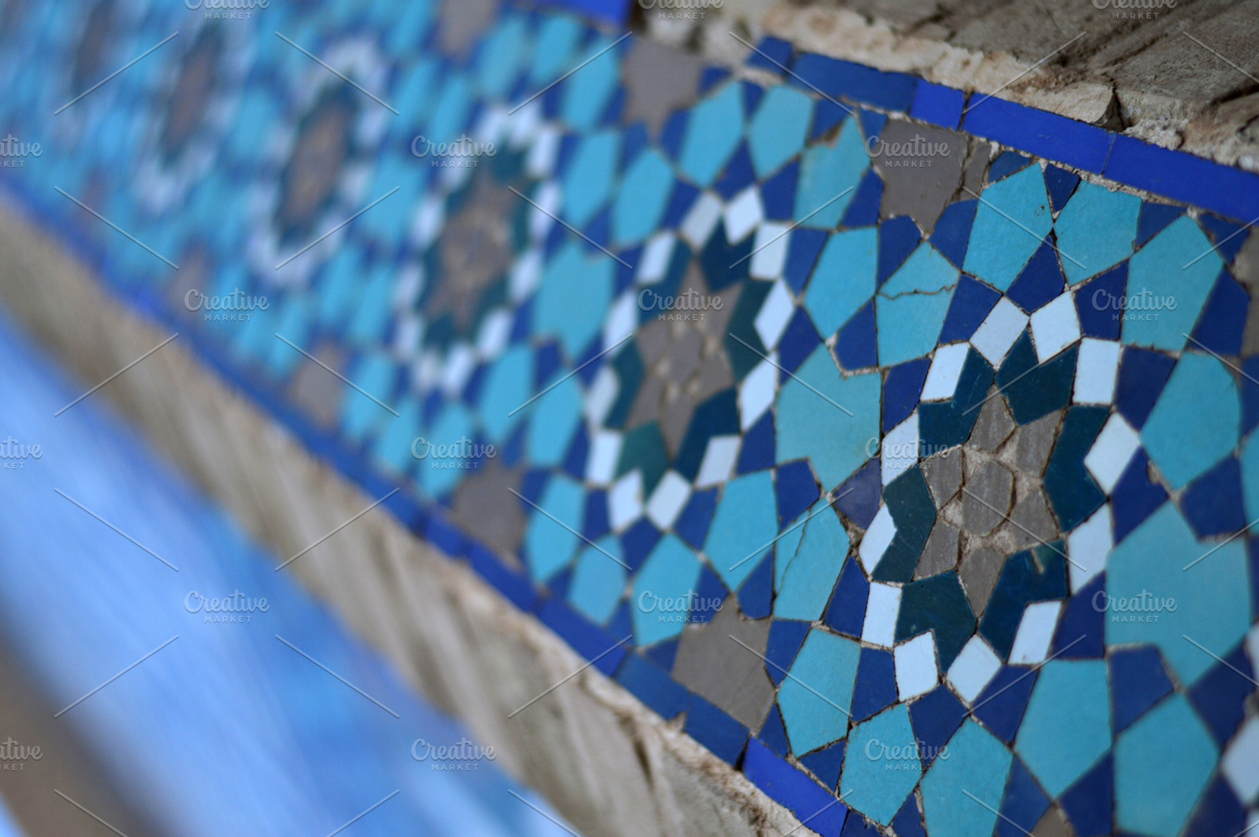 persian tiles, an Architecture Photo by RoadharmA