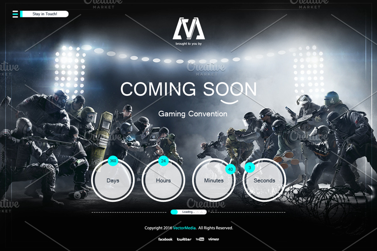 Gaming Coming Soon - PSD Template, a Websites & App Template by VectorMedia