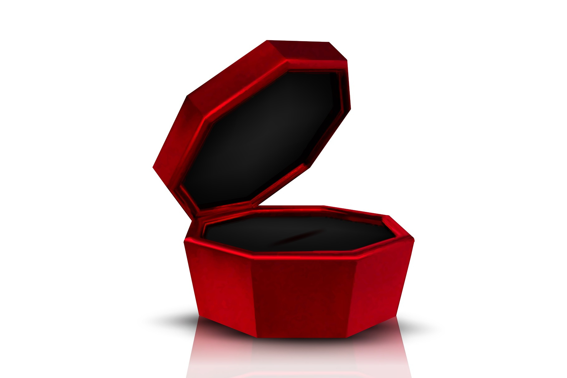 Closeup Empty Red Velvet Opened | Graphic Objects ~ Creative Market