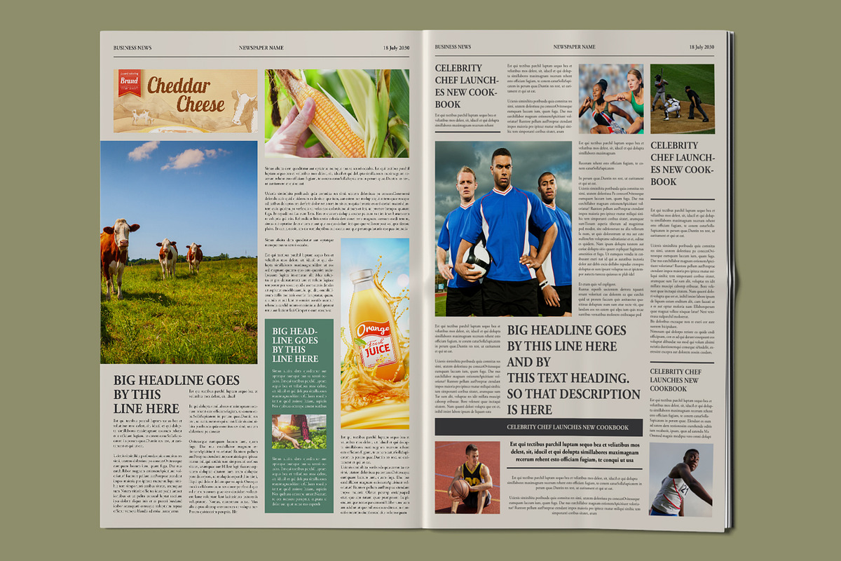 Clean Newspaper Template