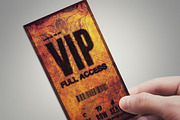 Halloween VIP PASS card, a Card Template by Tzochko