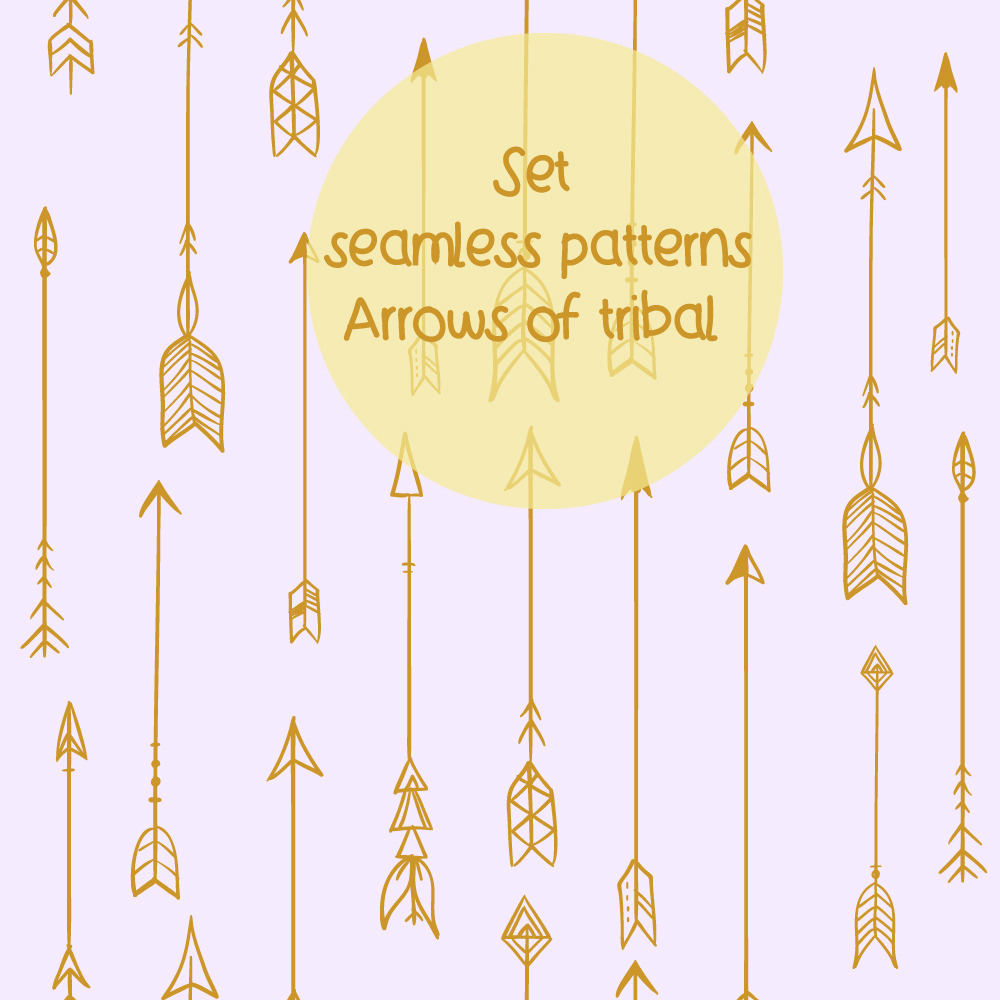 patterns set Arrows tribal, an Illustration by Illustration studio