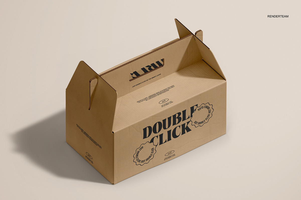 Paper Box Mockup Set (3 PSD)