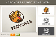 Provokes Logo, a Branding & Logo Template by mikailain