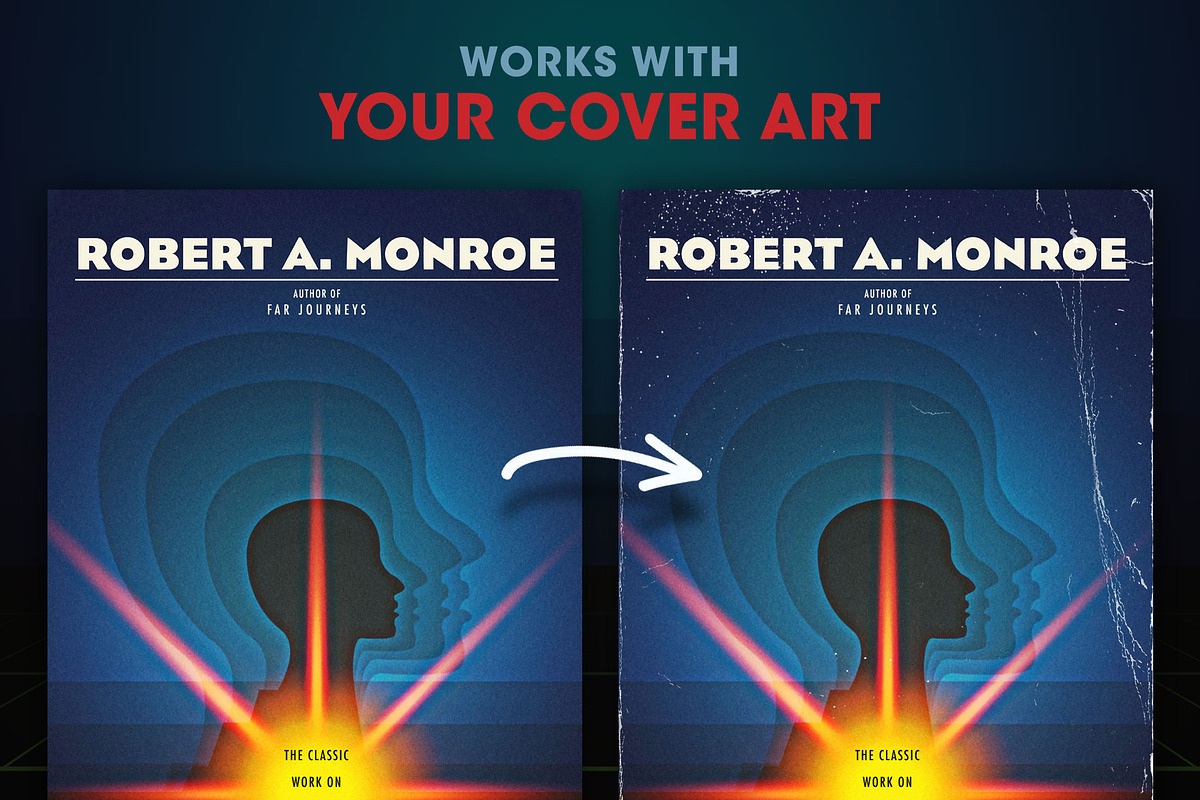 Worn 80s Paperback Book Textures, a Texture Graphic by Jeff Finley