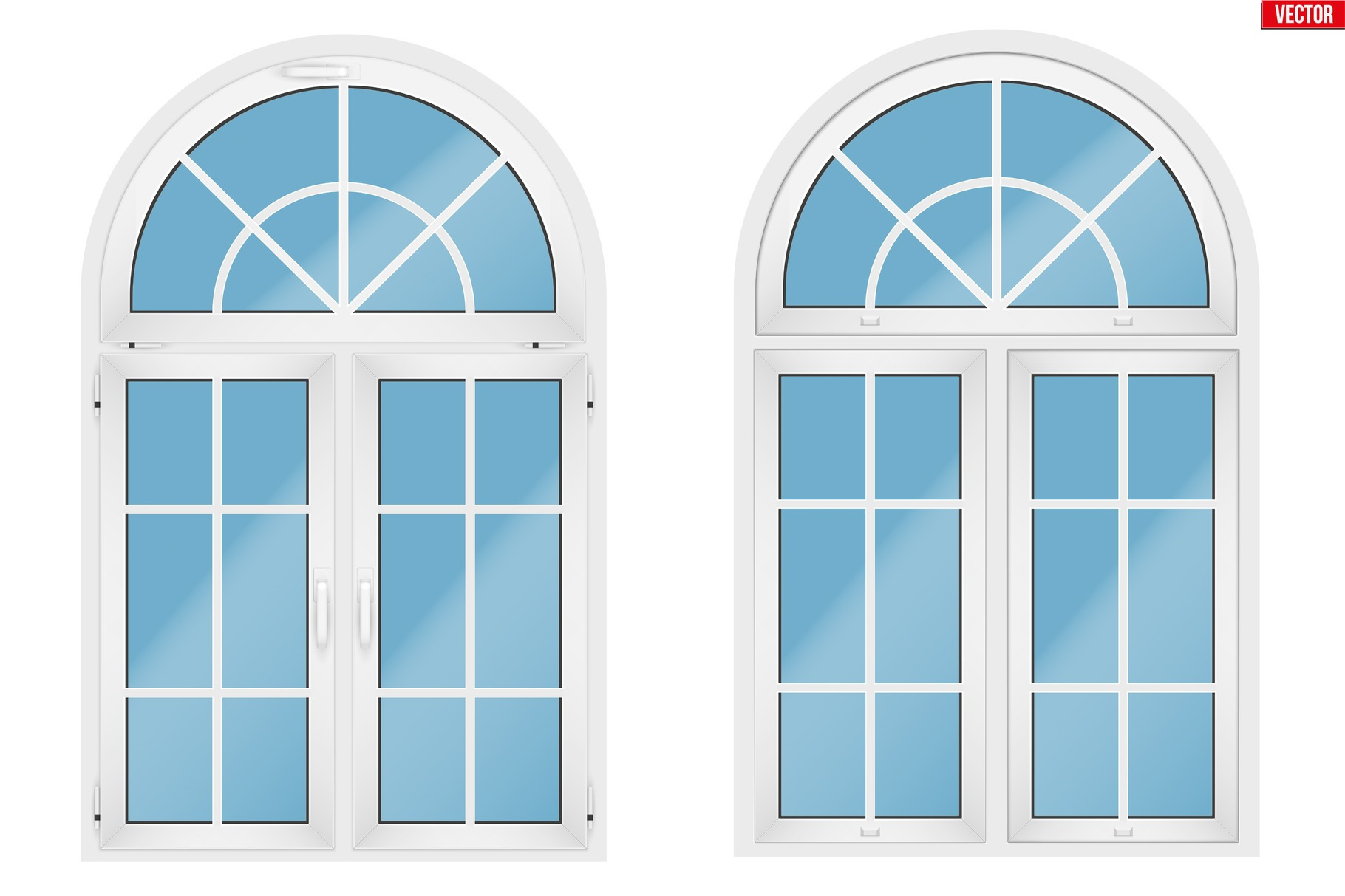 PVC window with arch, an Object Graphic by Vitamin