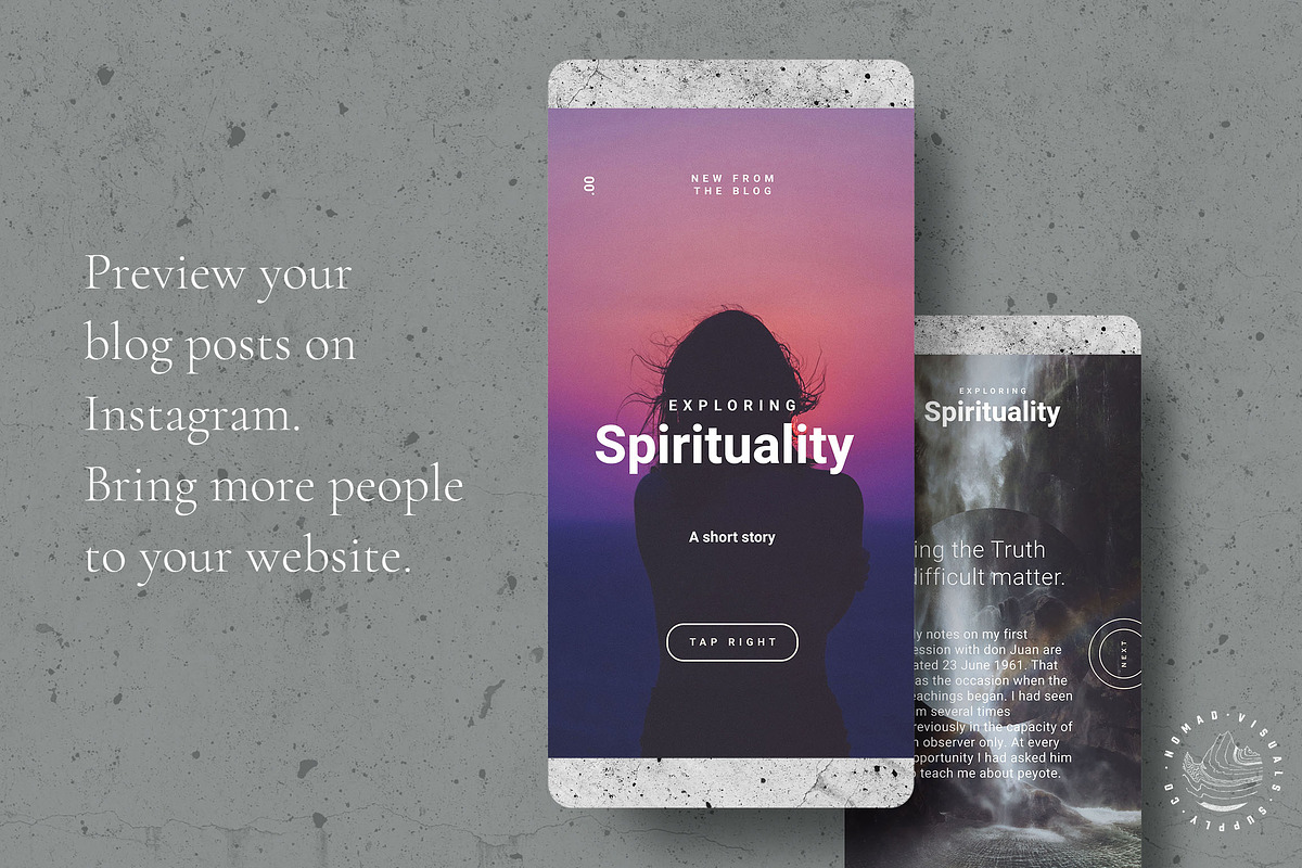 Storytelling Animated Stories Kit, a Social Media Template by Nomad Visuals