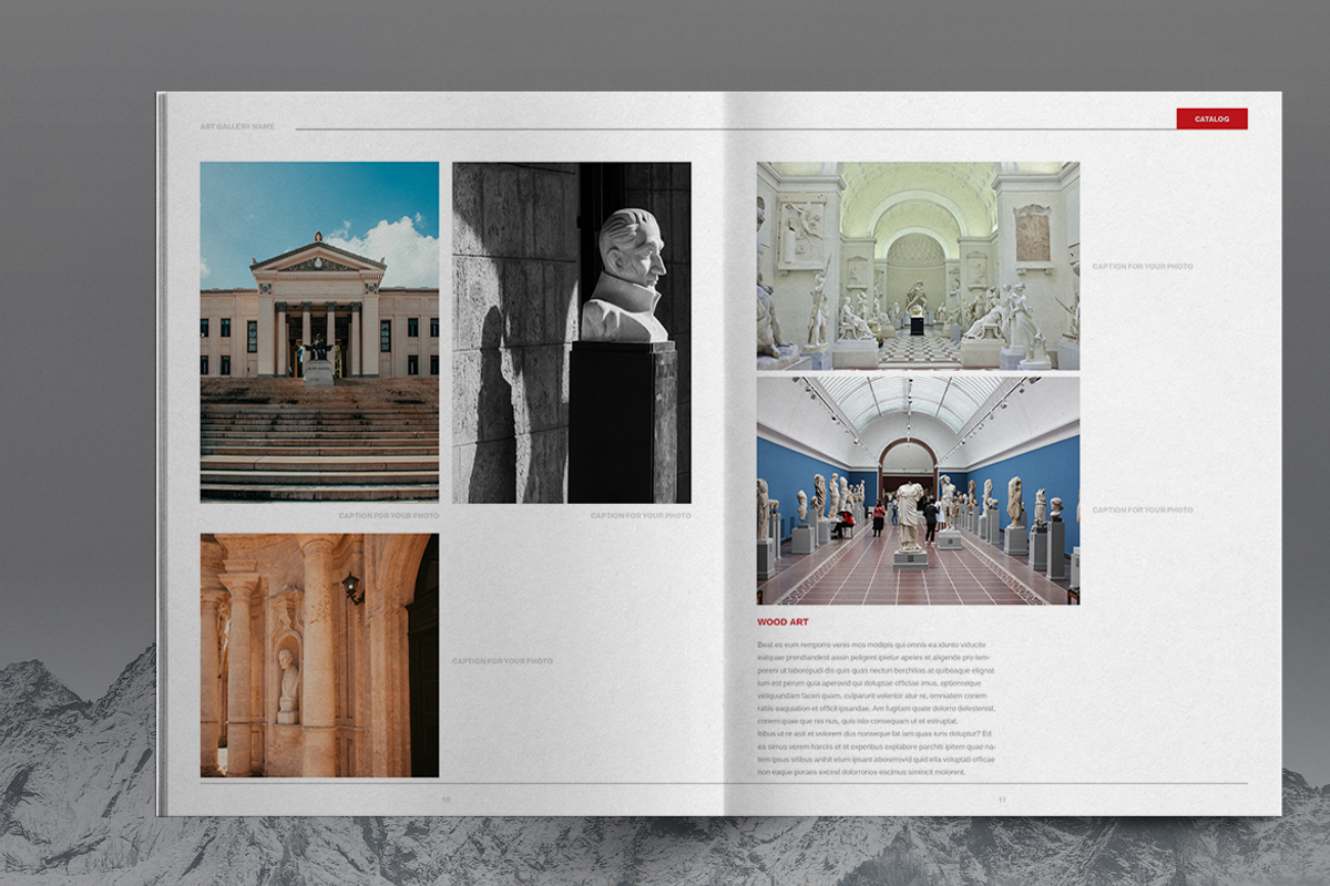 Art Gallery Catalog Layout Template