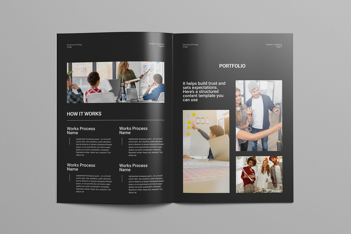 Canva Services & Pricing Guide, a Brochure Template by Pixelpick
