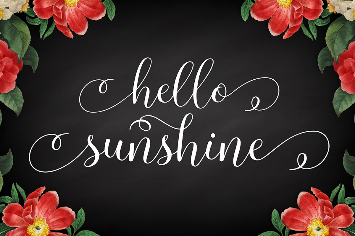 Molly Script, a Script Font by Seniors