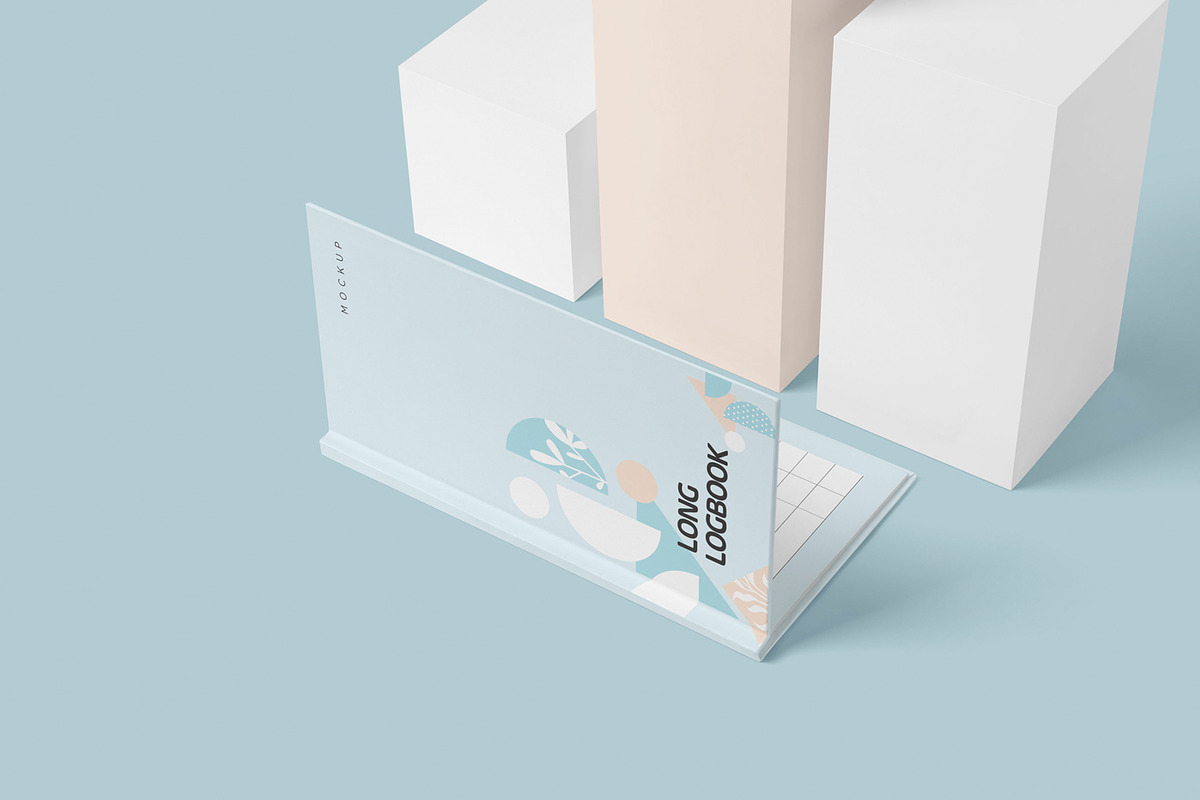 Long Rectangle book Mockups, a Product Mockup by DesignNeutrons