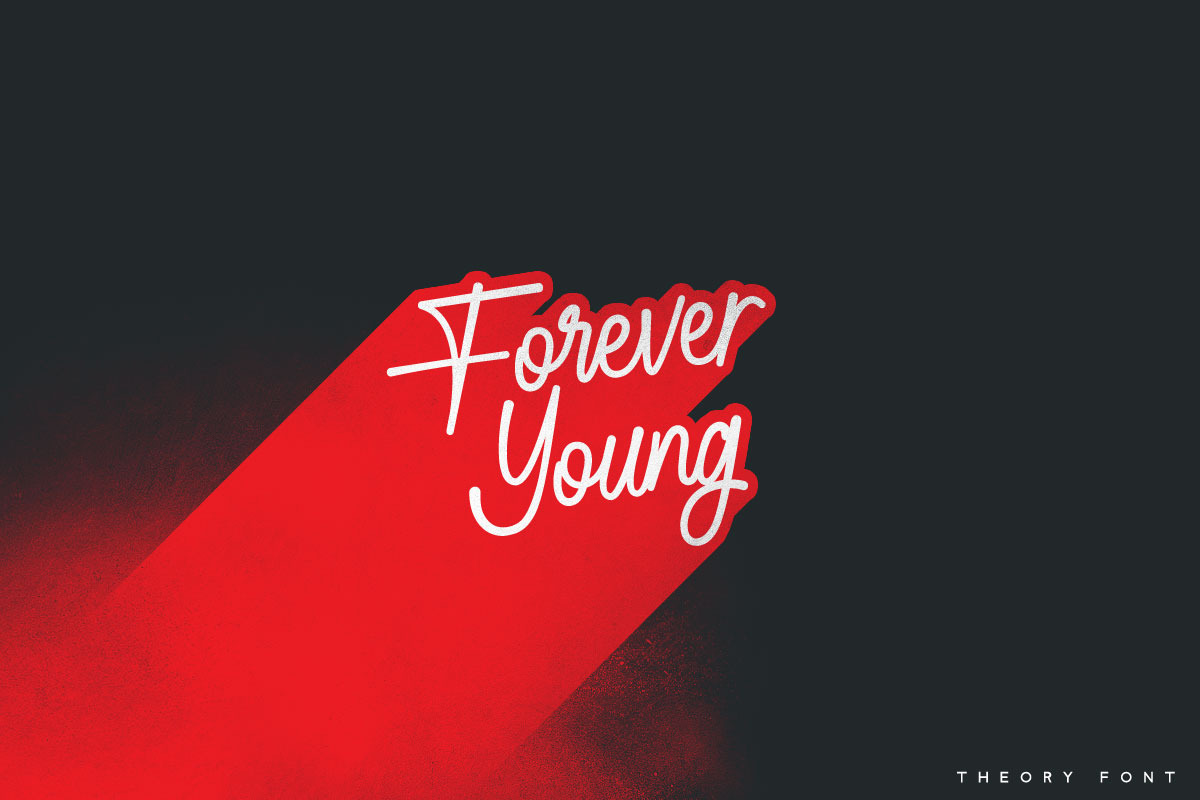 Theory Font, a Script Font by vuuuds