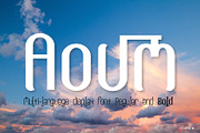 Aoum, a Sans Serif Font by Fontanatype
