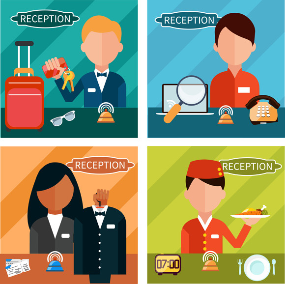 Reception Characters, a Food Illustration by robuart