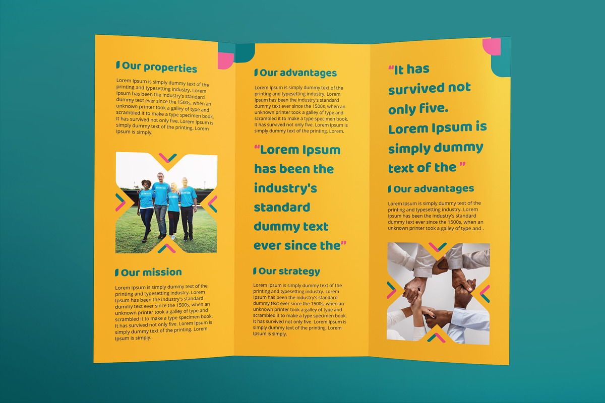 NGO Brochure Trifold, a Brochure Template by TemplatesNow! | Creative ...