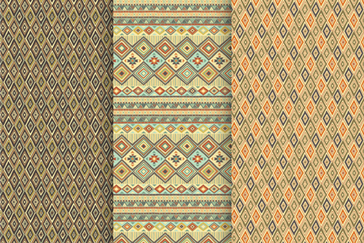 12 Tribal aztec Digital Papers Pack., a Pattern Graphic by CLIPART ...