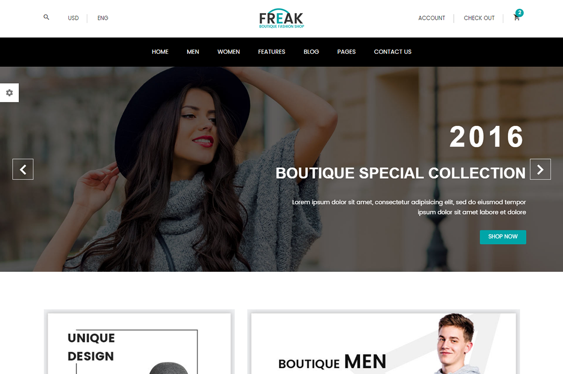 eCommerce Fashion Template - Freak, a Bootstrap Template by HasThemes