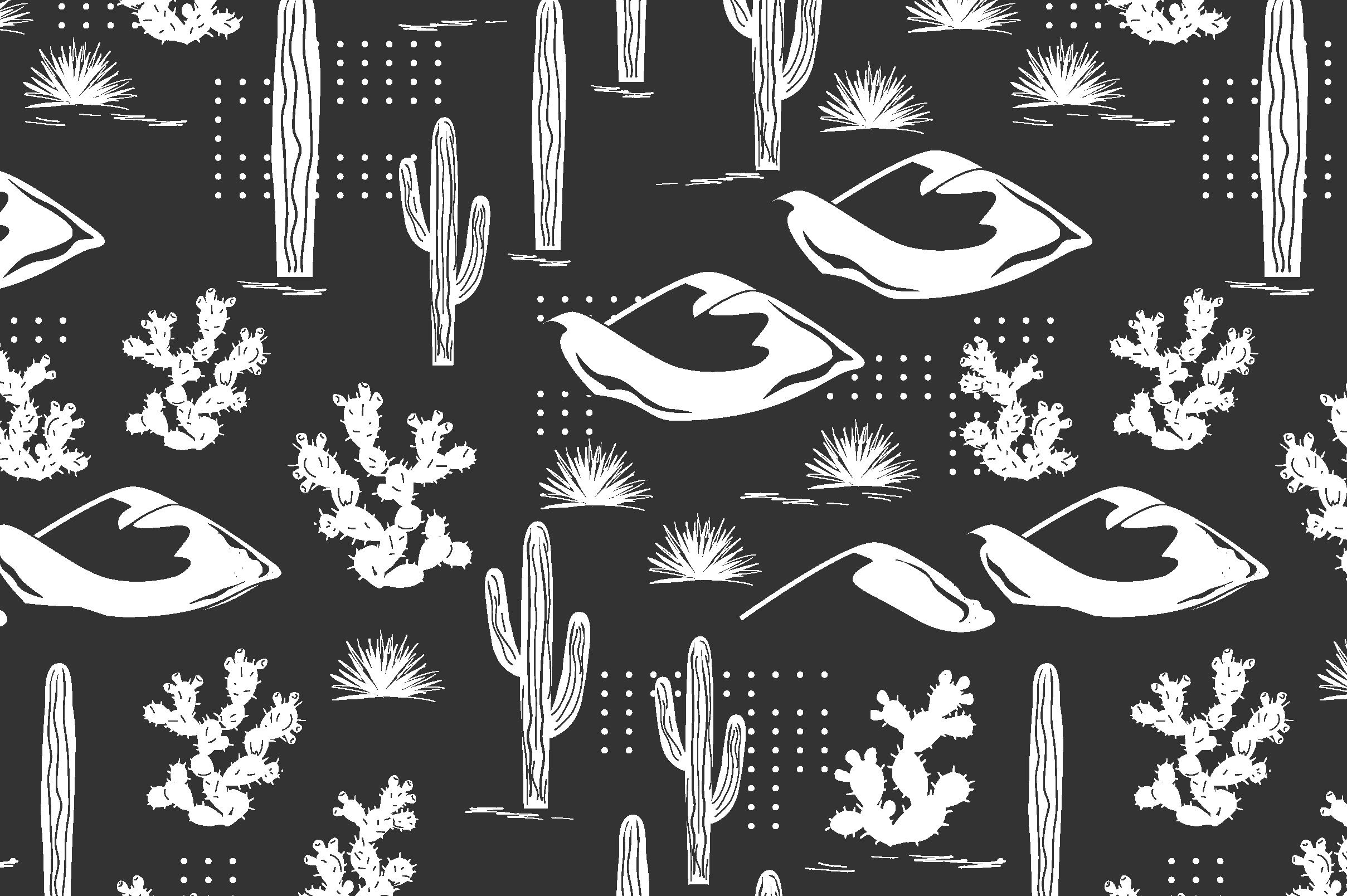 Vector desert seamless pattern, a Pattern Graphic by Toltemara