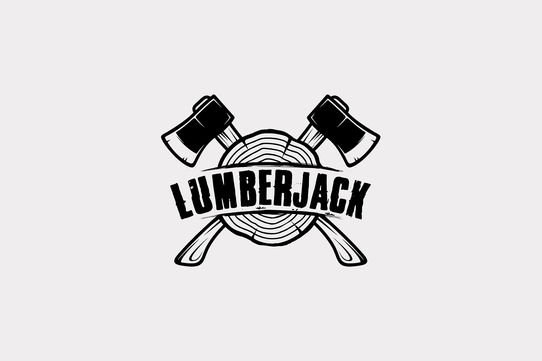 Lumberjack Axe Logo Design Vector, a Branding & Logo Template by boriman05