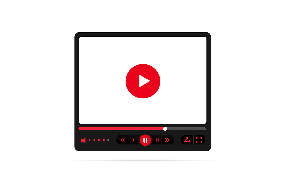 Template Video Player Screen, an Object Graphic by More Shop