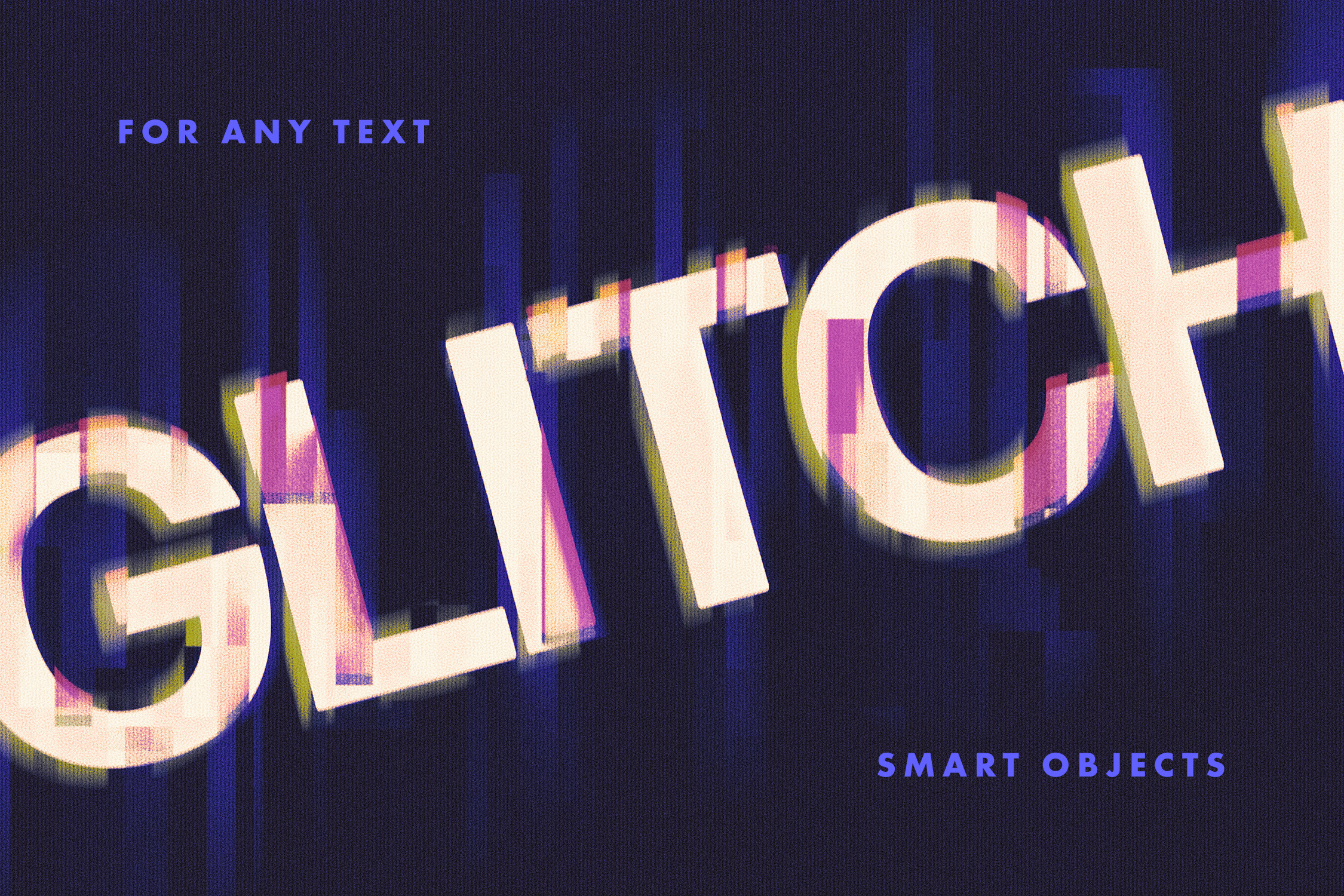 Distorted Glitch Text Effect, a Layer Style Add-On by Design Squad ...