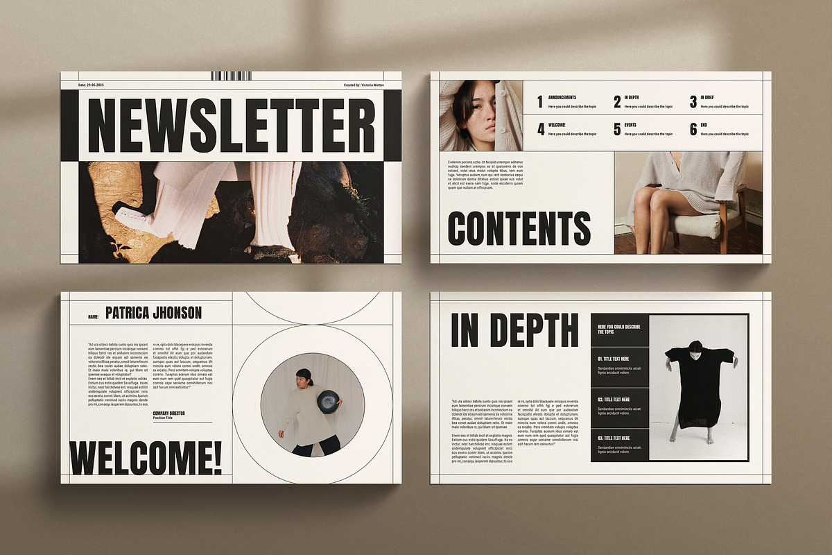 Newsletter Presentation Template, a Presentation Template by ...
