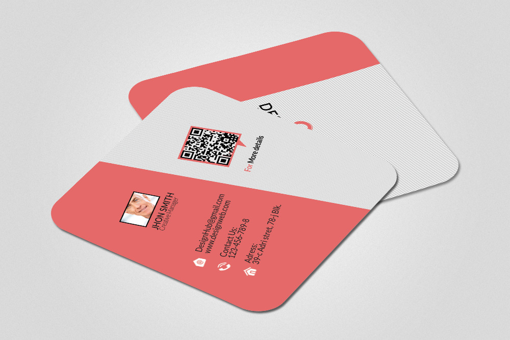 Small Social Card Template, a Business Card Template by Psd Templates