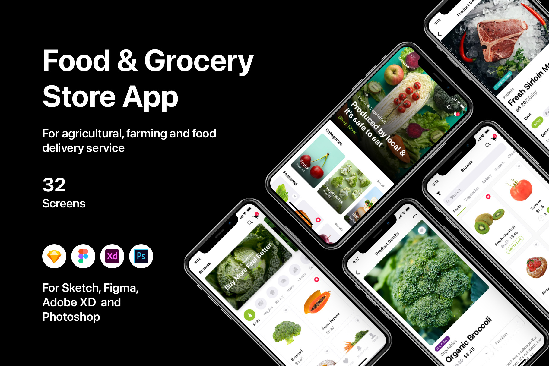 Food & Grocery Store App, an App Template by flr.24