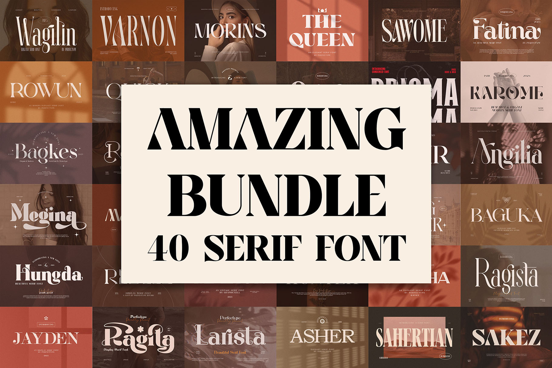 Amazing Bundle || Elegant Serif Font, a Serif Font by Perfectype