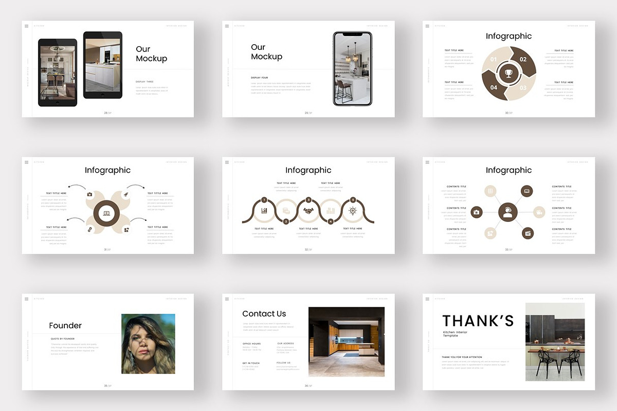 KITCHEN - PowerPoint Template, a Presentation Template by kreatifreya