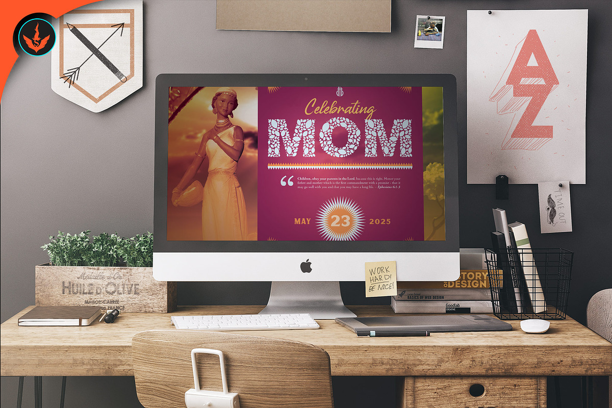 Mother's Day Church Flyer Template 2, a Flyer Template by SeraphimChris