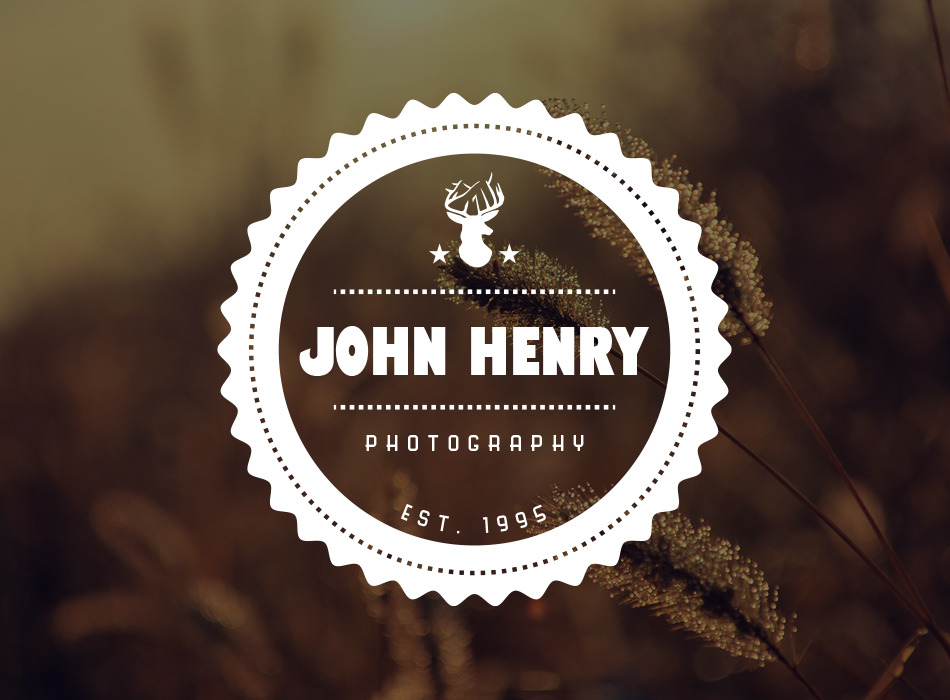 John Henry Premium Photography Hipst, a Branding & Logo Template by ...