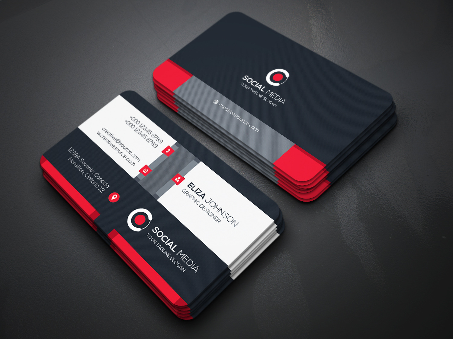 System Business Card, a Business Card Template by Genereux Art