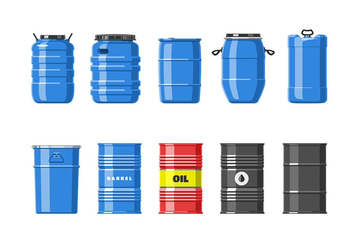 Barrel vector oil barrels with fuel, a Food Illustration by RocketArt ...