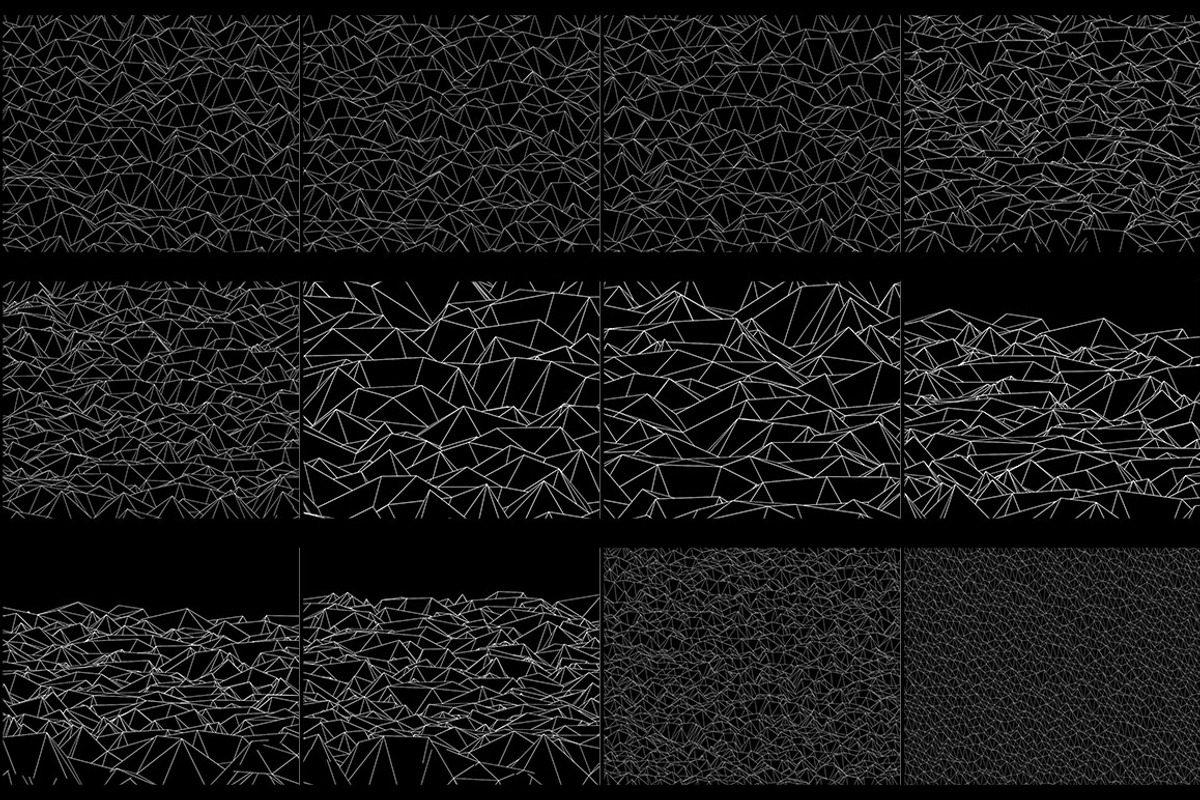 Low-Poly Line-Art Landscape-Textures, a Background Graphic by ARTOMATIC