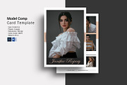 Modeling Comp Card / Composite Card | Flyer Templates ~ Creative Market