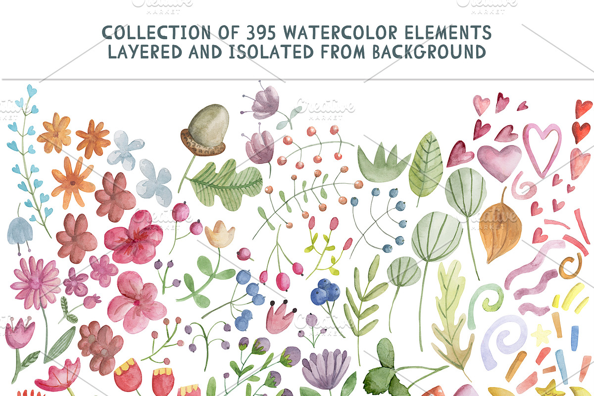 Watercolor Alphabet poster