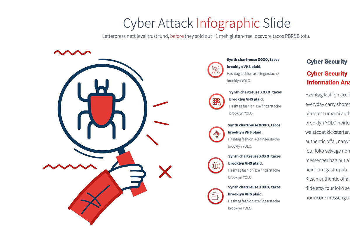 Cyber Attack PowerPoint Slides, a Presentation Template by Pulsecolor