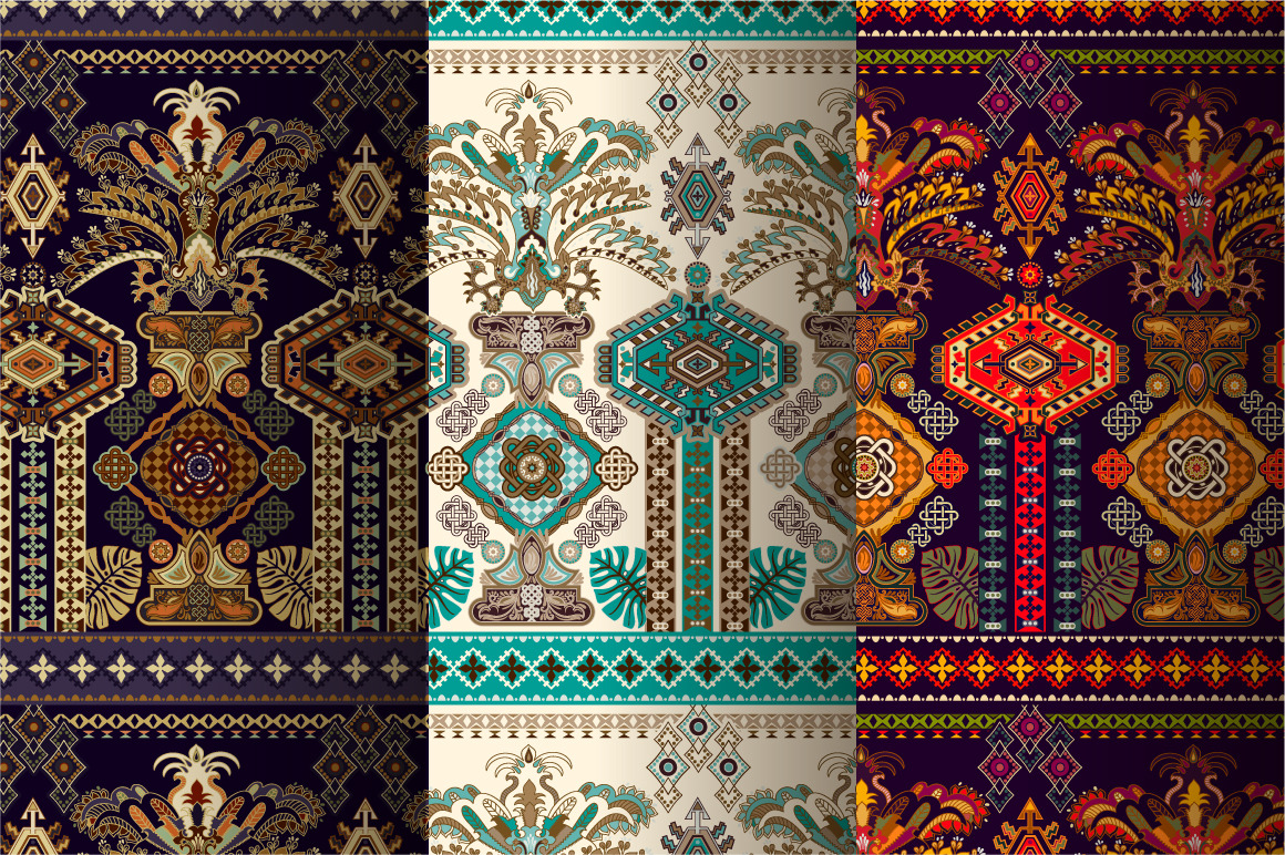 3 Ethnic Patterns, a Pattern Graphic by Sunny_Lion