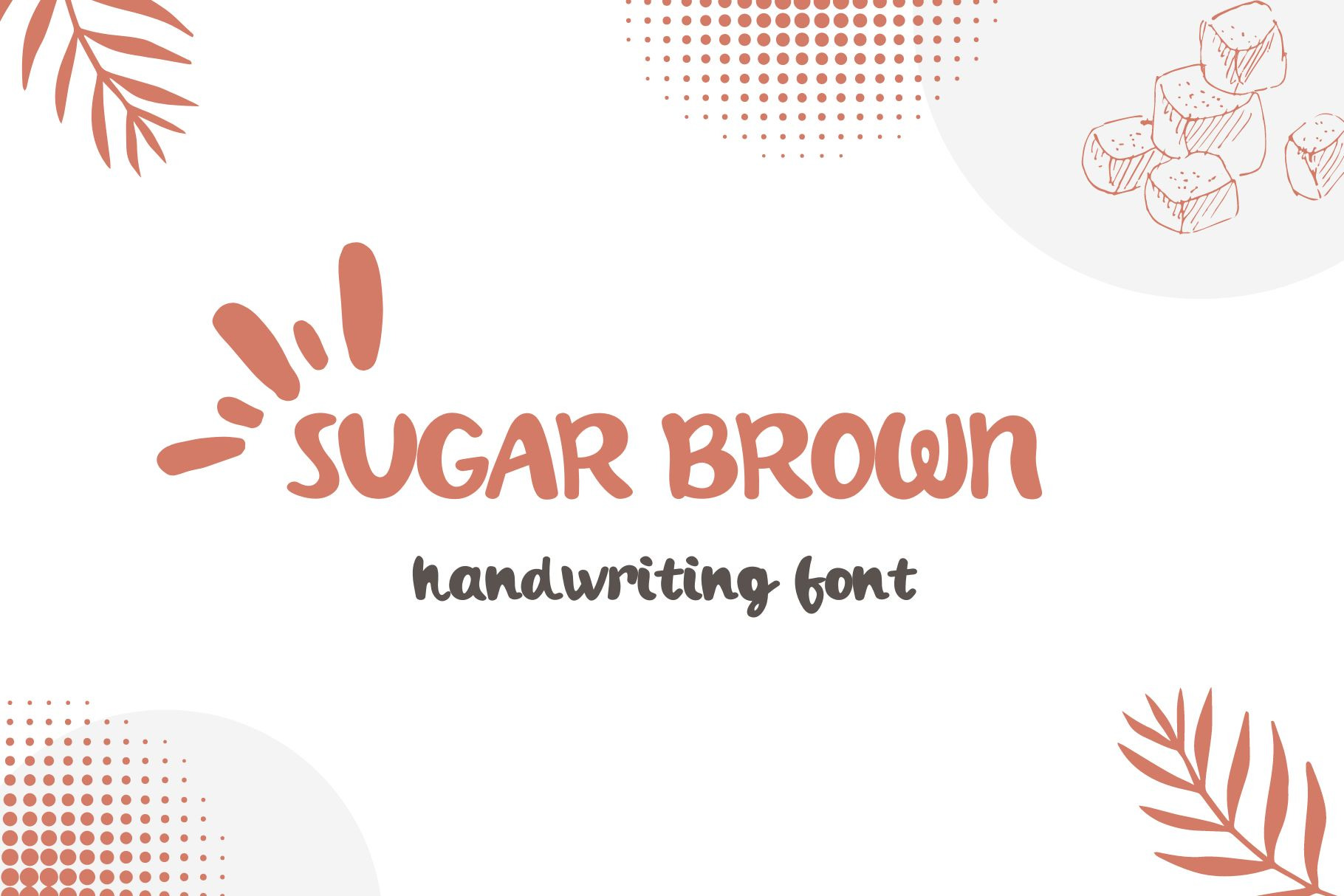 Sugar Brown Handwriting Font, a Handwritten Font by Ruddean2109