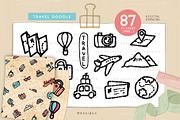 Travel Hand Drawn Doodle Drawing, an Illustration by NDesigns ...