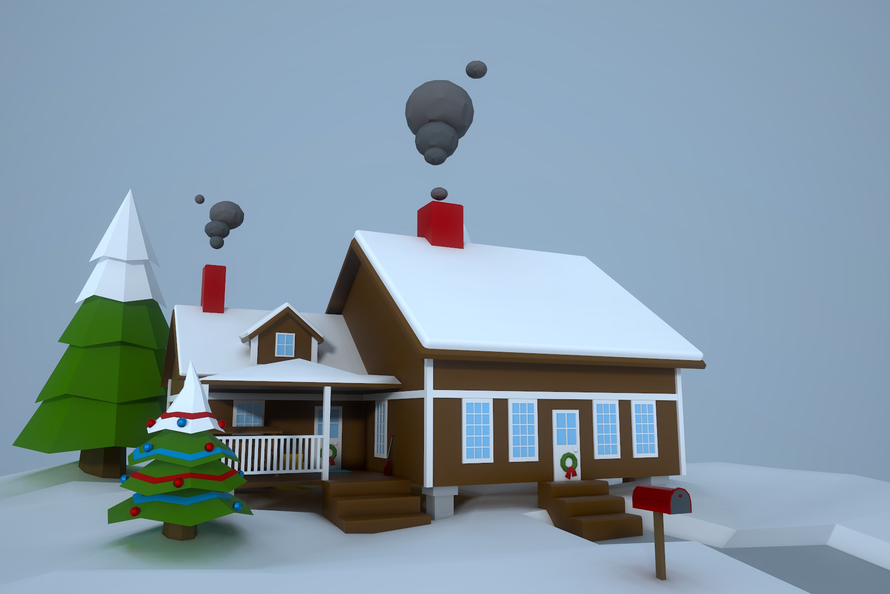 Low Poly House, an Architecture 3D Model by Midgardians