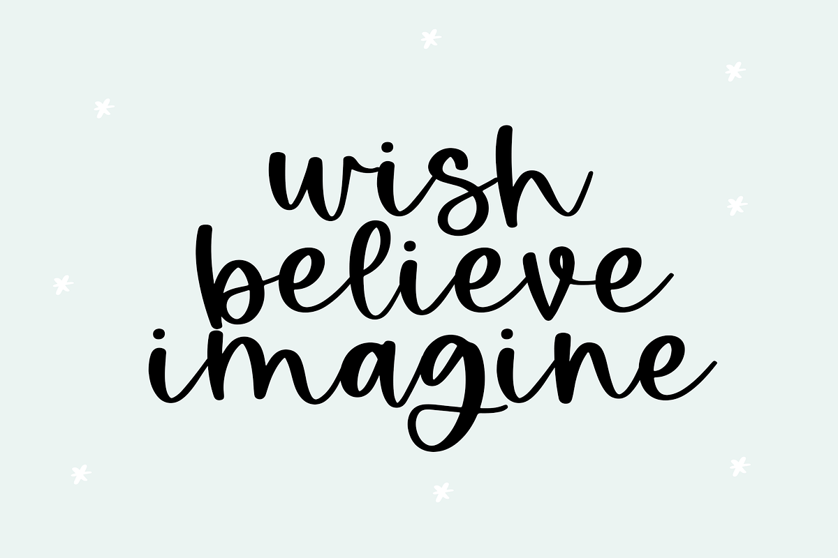 Imagine | Handwritten Script Font, a Script Font by KA Designs