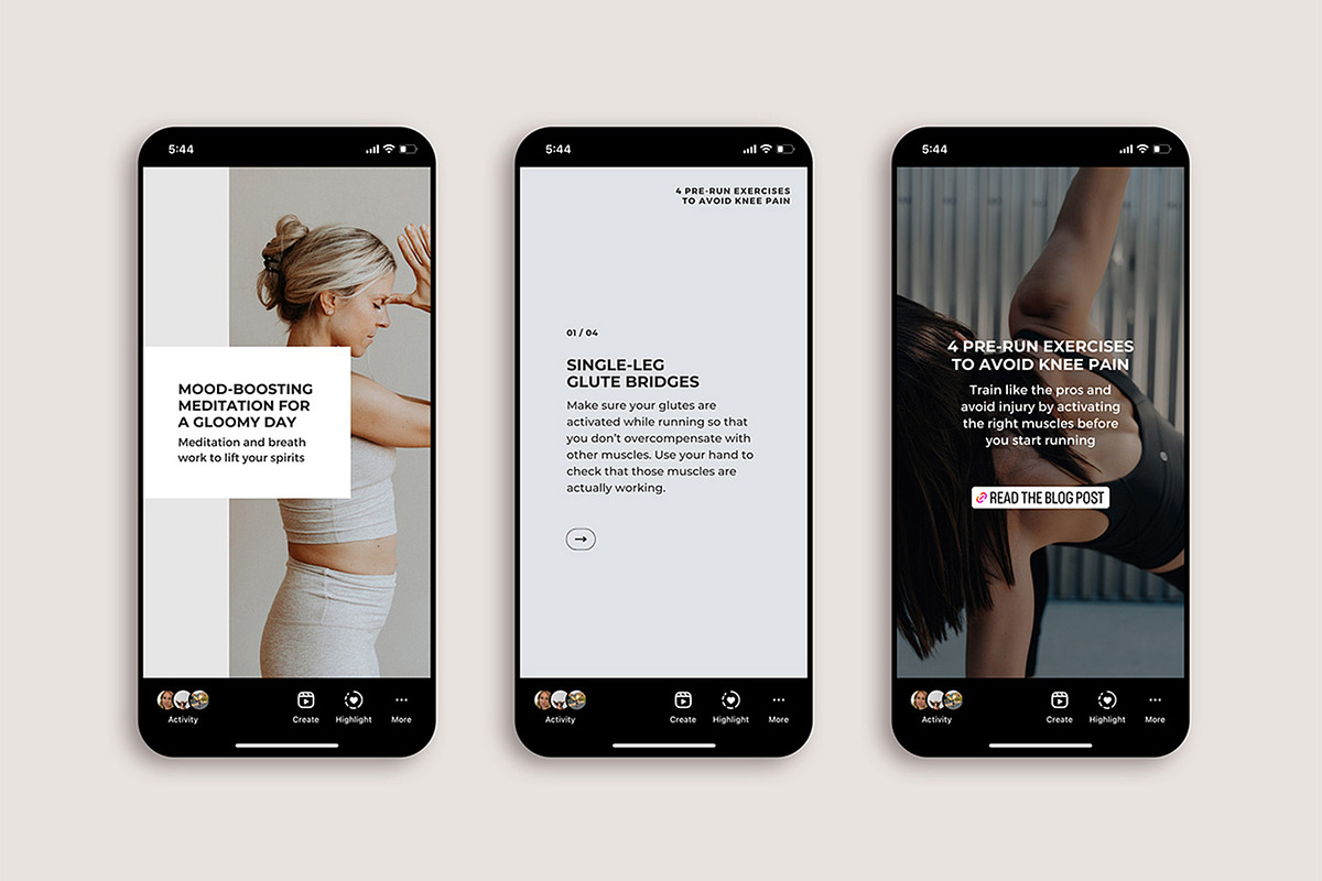 Fitness & Wellness Instagram Templates